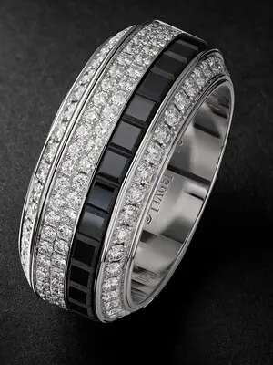 PIAGET Possession 18-karat White Gold, Diamond And Ceramic Ring