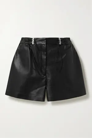Givenchy Leather Shorts - Black