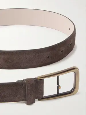 Brunello Cucinelli Suede Belt - Brown