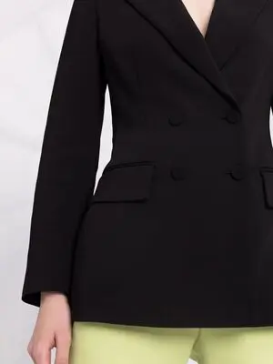 Alberta Ferretti Strappy-back Double-breasted Blazer