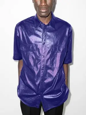 MARANT Gilin Faux-leather Shirt
