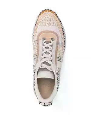 Chloé Nama Lace-up Sneakers - Neutrals