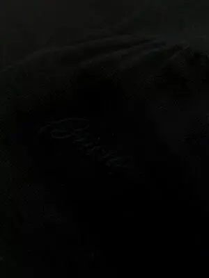 Brioni Logo Cotton Socks - Black
