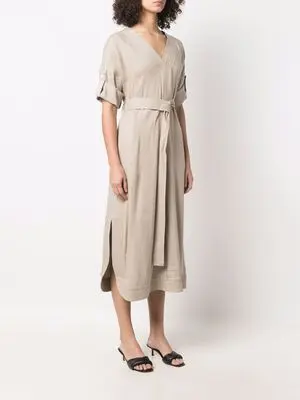 Lorena Antoniazzi Belted Midi Dress