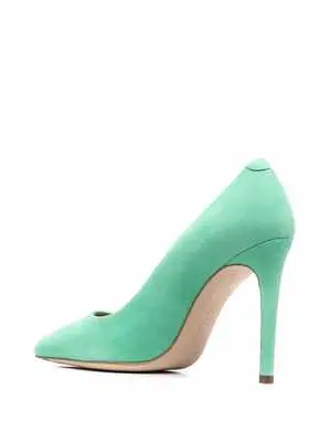 FERRAGAMO Ilary X5 105mm Suede Pumps - Green
