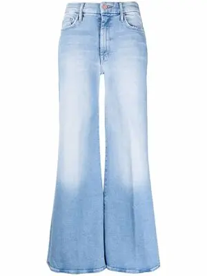 MOTHER Roller Wide-leg Jeans - Blue