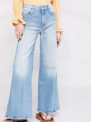 MOTHER Roller Wide-leg Jeans - Blue