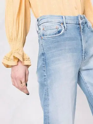 MOTHER Roller Wide-leg Jeans - Blue