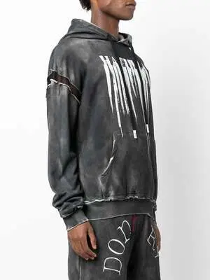 HACULLA. Smeared Distressed Hoodie