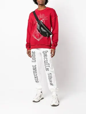 HACULLA. Logo-print Jumper - Red