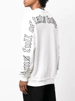 HACULLA. Logo-print Jumper - White