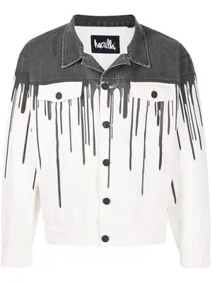 HACULLA. Dripping-paint Denim Jacket - White