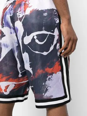 HACULLA. Painted Basketball Track Shorts