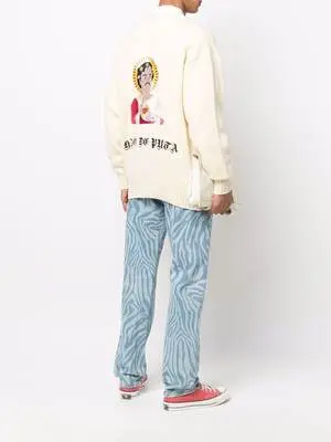 WACKO MARIA Embroidered Knit Cardigan