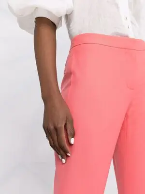 Alexander McQueen Mid-rise Cropped Trousers