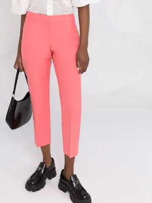 Alexander McQueen Mid-rise Cropped Trousers