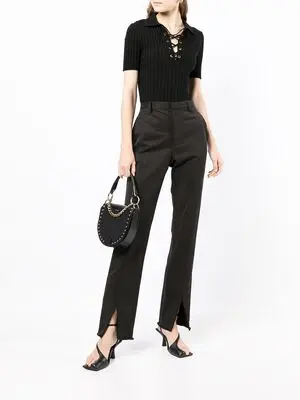 DION LEE Fray-trim Trousers