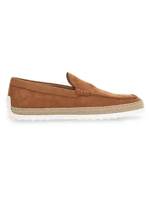 TOD'S Suede Tv Espadrilles Brown