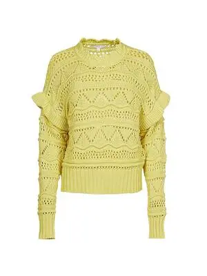 Joie Women's Hockley Crewneck Sweater - Canary Yellow  - Canary Yellow