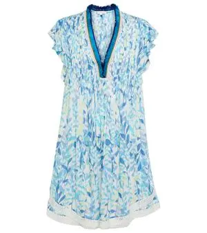 Poupette St Barth Sasha Printed Minidress - Blue