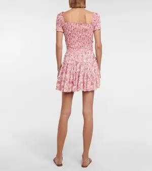 Poupette St Barth Soledad Printed Mini Dress - Pink