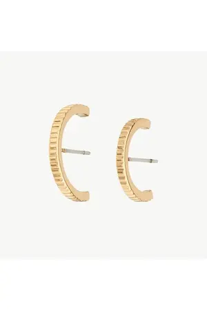 SOKO Meta Huggie Hoop Earrings - Gold