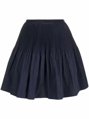 Red Valentino Pleated A-line Skirt - Blue
