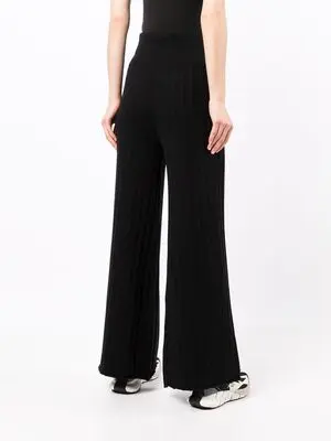 ONEFIFTEEN Ribbed Knit Flared Trousers