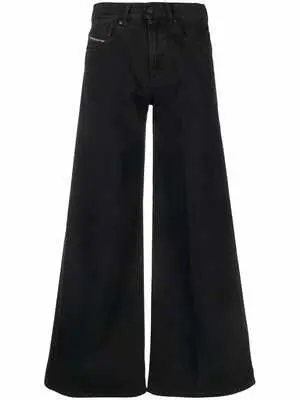 DIESEL® High-waisted Wide-leg Jeans - Black