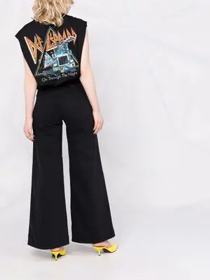 DIESEL® High-waisted Wide-leg Jeans - Black