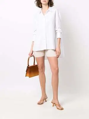 Jacquemus Le Short Arancia Ribbed Biker Shorts