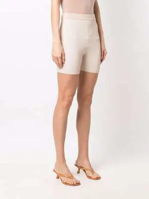 Jacquemus Le Short Arancia Ribbed Biker Shorts