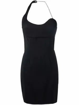 Coperni Chain-link Detail Halterneck Dress
