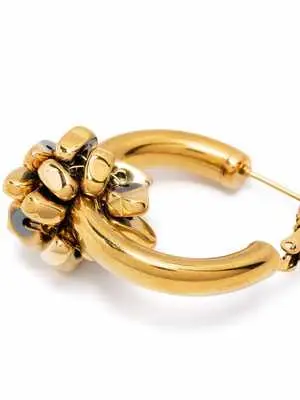Fabiana Filippi Brass Cluster Hoop Earrings