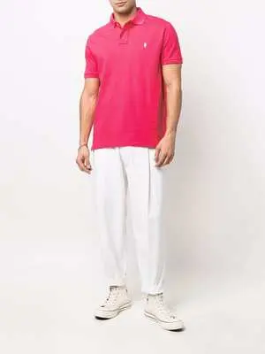 Polo Ralph Lauren Piqué Embroidered Polo Shirt - Pink