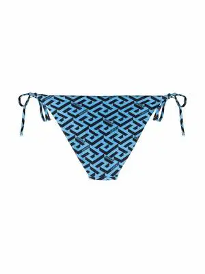 Versace Logo Bikini Bottom - Blue