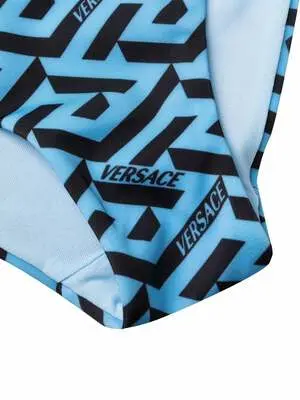 Versace Logo Bikini Bottom - Blue