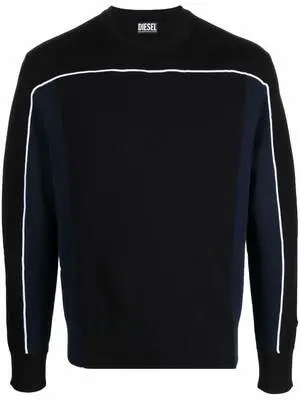 DIESEL® K-wichita Piped Sweatshirt - Black
