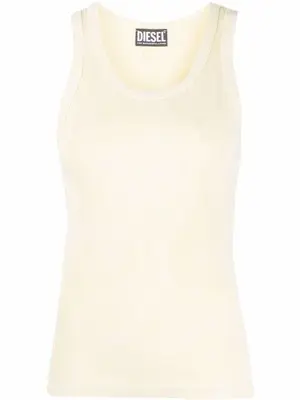 DIESEL® T-anky-c1 Ribbed Tank Top - Yellow