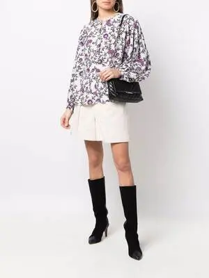 Isabel Marant Étoile Brunille Floral-print Blouse - White