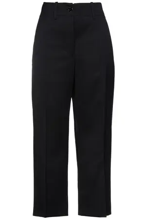 MAISON MARGIELA Cropped Twill Straightleg Pants - Black