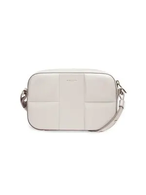 DEMELLIER Women's Marrakesh Leather Crossbody Bag - Blush Pink - White