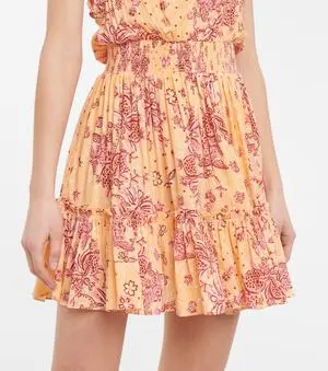 Poupette St Barth Triny Printed Minidress - Orange