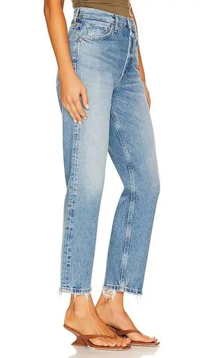 AGOLDE 90's Crop Jeans In Denim-medium