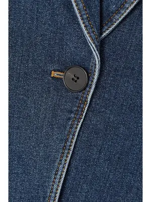 Alexander McQueen Denim Blazer - Blue