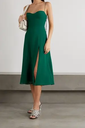 REFORMATION Juliette Crepe Midi Dress