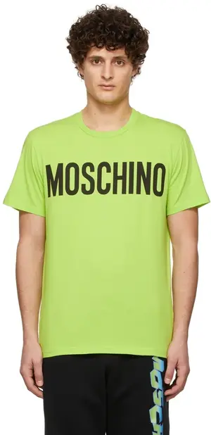 Moschino Moschino Black Logo Print T-Shirt A1419 Fantasy Print