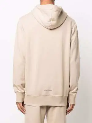 1017 Alyx 9sm Logo Print Hoodie - Neutrals