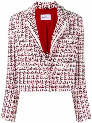 FERRAGAMO Patterned Boxy Jacket