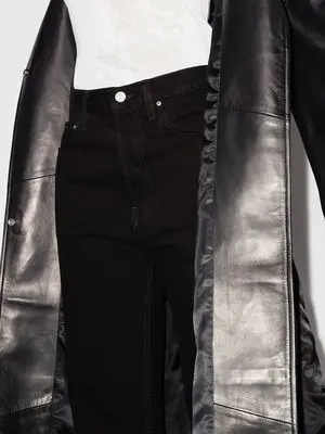 TOTEME Cropped Straight-leg Jeans - Black